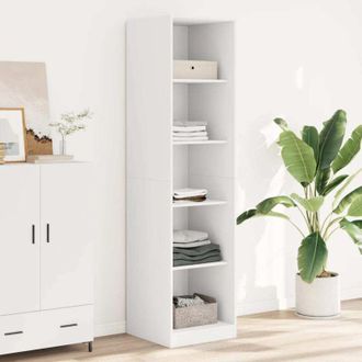 vidaXL Vidaxl - Garde-robe Blanc 50x50x200 cm Bois ding&eacute;nierie