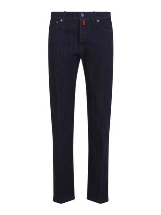 Kiton Casual Hose - Jeansblau