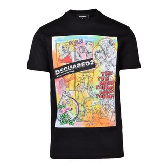 Dsquared2 Herren, Oberteile, Schwarzk, MGr&ouml;&szlig;e