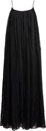 Toteme Floral-Embroidered tulle Maxi Dress Size XXS