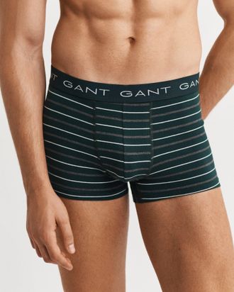 GANT Herren 3er-Pack Boxershorts mit Streifen in Geschenkbox (XXXL) TARTAN Gr&uuml;n