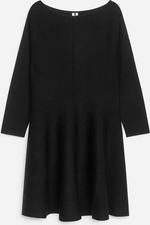 Arket Doubleface-Minikleid -Schwarz