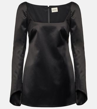 Khaite Minikleid Tate aus Satin