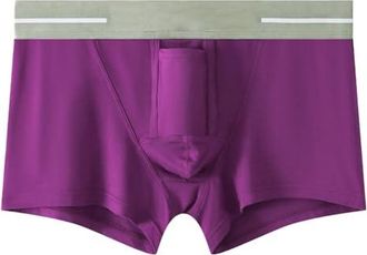 Generic Boxers pour homme, sous-v&ecirc;tements respirants, coupe douce et id&eacute;ale, taille &eacute;lastique, cale&ccedil;on confortable, d&eacute;contract&eacute;, &eacute;vacuant lhumidit&eacute;, short r&eacute;t