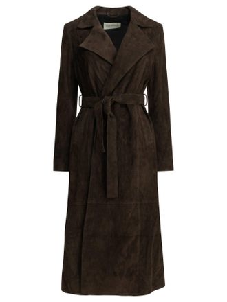 Nour Hammour Manteau en Cuir Winona Nour Hammour