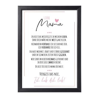 Fjällräven Definition Poesie Kunstdruck-Poster | Weihnachtsgeschenke, Muttertag | Muttertagsgeschenk Wandbilder | Weihnachten Geschenke für Mama Geburtstag | Woh