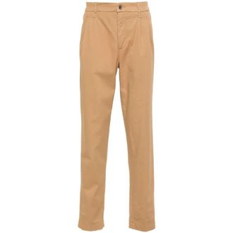 PESERICO Beige Baumwoll Tapered Chino Hose - - Trousers - Herren - Braun - L