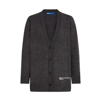 Karl Lagerfeld Damen, Strickwaren, Grau, MGr&ouml;&szlig;e