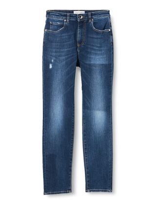 Pinko Damen Sissy Slim Denim Stretch Patch Jeans, Pjd_waschmittel, 28