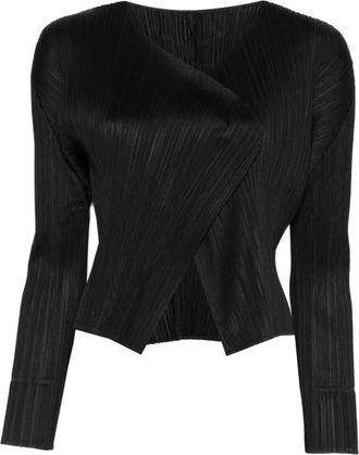 Issey Miyake Femme, Vestes, Noir, Taille: 46 FR Cardigan