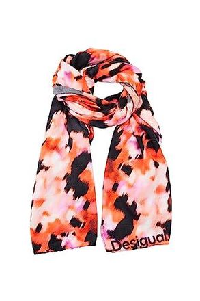 Desigual Foulard rectangulaire en tissu pour femme, rouge, taille unique
