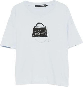 Karl Lagerfeld graphic-print short-sleeve T-shirt - Blau