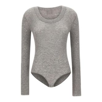 Entire studios Circle Neck Bodysuit - - Tops - Damen - Grau - XS