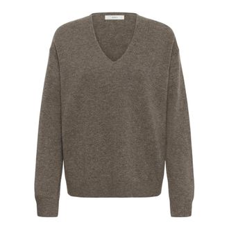 Inwear Monika Col en V - Femme - Pulls - Brun - Taille: 42 FR