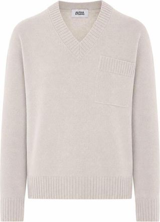 Alpha Studio Pull Col Rond - Gris