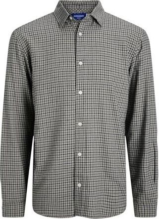 Jack & Jones Check Shirt Jorjoshua Ls Ln Chemise à Carreaux en Flanelle, Sable, XL Hommes