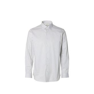 Selected Chemise slim en coton biologique m&eacute;lang&eacute;