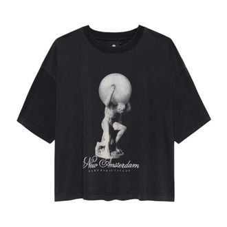 New Amsterdam Surf Association Homme, Tops, Noir, Taille: L Crew Neck T-Shirt