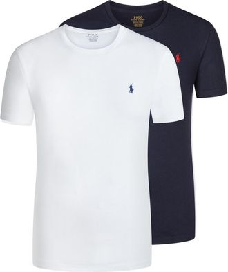 Ralph Lauren 2er Pack Geschenkbox: T-Shirts mit kleiner Poloreiter-Stickerei in