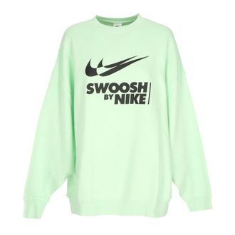 Nike Gr&uuml;n/Schwarzer Crewneck Sweatshirt mit Swoosh Logo - - Sport - Damen - Gr&uuml;n - L