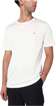 C.P. Company C.p. Company, Homme, Tops, Blanc, Taille: XL T-shirt col rond manches courtes