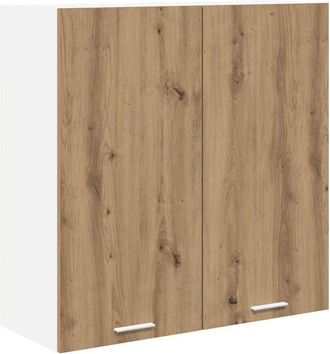 vidaXL vidaXL Armoire suspendue avec stockage Ch&ecirc;ne artisanal 80 x 31 x 80 cm
