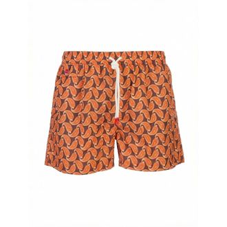 Kiton Homme, Maillots de bain, Orange, Taille: 2XL Costume Mare