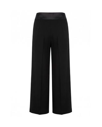 Patrizia Pepe Womens Tailored Trousers High-Waist Black Main Fabric: Polyester