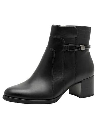 Jana bottines femme &agrave; talon bloc vegan, Black, 39 EU