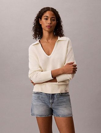 Calvin Klein Pull relaxed textur&eacute;