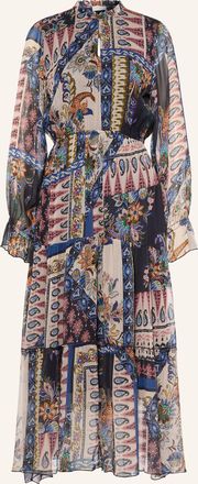 Milano Milano Italy Kleid Mit R&uuml;schen blau