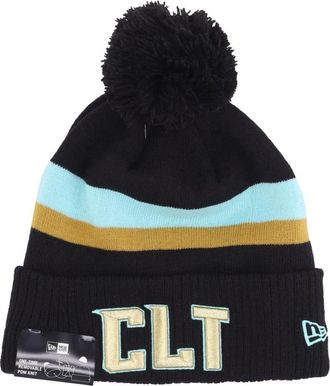New Era NBA City Night Strickm&uuml;tze mit Bommel - - Accessories - Herren - Schwarzk - ONE SIZE