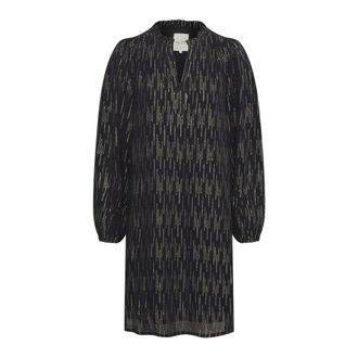 Part Two Dunkelblaues Glitzerndes Damenkleid - - Dresses - Damen - Mehrfarbig - XL