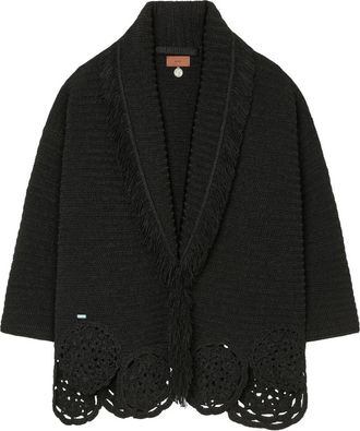 Alanui Femme, Pulls, Noir, Taille: 40/42 FR Island Memories Cardigan