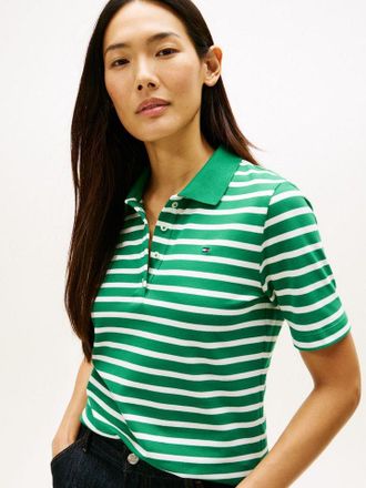 Tommy Hilfiger Poloshirt Regular Fit Pique Premium Polo Baumwollmischung, regular fit