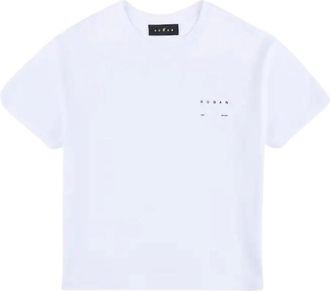 Hogan Femme, Tops, Blanc, Taille: 40 FR T-Shirt Col Rond