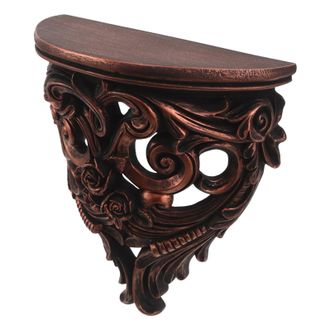 SOLUSTRE EPIGEIST Vintage Wandregal Barock aus Kunstharz Dreidimensionales Schwebendes Wandregal Kleines Dekoratives Regal f&uuml;r K&uuml;che Bad und Schlafzimmer Stabi