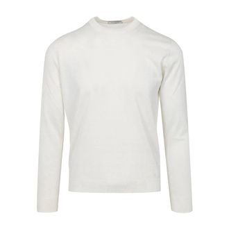 Paolo Pecora Seiden Baumwoll Strickpullover - - Knitwear - Herren - Wei&szlig; - M