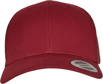 Flexfit Unisex Retro Trucker Cap, Klassische Trucker Cap mit Mesh-Rückseite, one Size, Cranberry