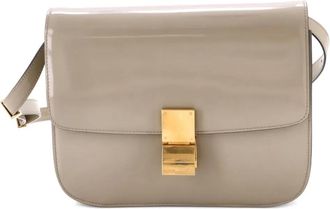 Celine Classic Box Bag Spazzolato Calfskin Medium crossbody bag - Tons neutres