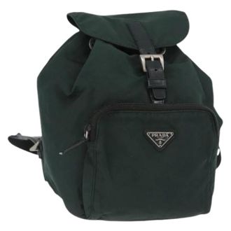 Prada Pre-owned Nylon Rucksack - - Pre-owned - Damen - Gr&uuml;n - ONE SIZE
