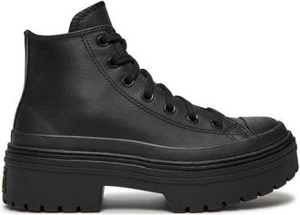 Converse Schnürschuhe Chuck Taylor All Star Lugged Heel Leather Platform A10369C Schwarz