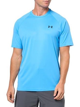 Under Armour T-Shirt &agrave; Manches Courtes Velocity 2.0 pour Homme, (444) Bleu Viral / / Noir, Taille S
