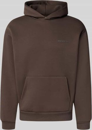 Review Regular Fit Hoodie aus Baumwoll-Mix mit Label-Detail