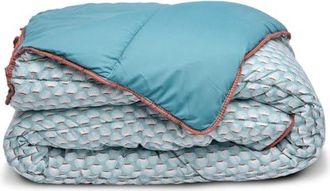 Bleu Calin Couette imprimée Douceur 350g/m2 - Chaude et Douce - Utilisation sans Housse - 140x200cm