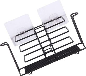 DOITOOL Traceless Wandregal Aufbewahrungsrack Küchen Bad Organizer Multifunktional Wandmontage Platzsparend Wasserbeständig Geeignet für Badezimmer und Küche 