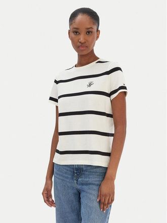 Tommy Hilfiger T-Shirt Script WW0WW47809 Beige Regular Fit