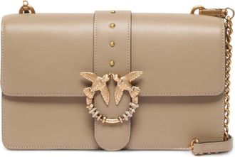 Pinko Pinko - Love One Classic New Buckle - Femme - Sacs - Brun - Taille: ONE Size