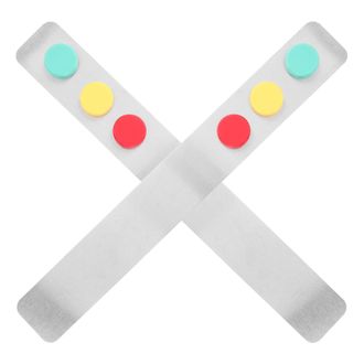 TOPBATHY DIYEAH 2 St&uuml;ck Selbstklebende Magnetstreifen aus Edelstahl 375x50mm mit Magnetkn&ouml;pfen Metall Magnetleiste f&uuml;r Fotos Notizen Pinnwand und B&uuml;roorganisat