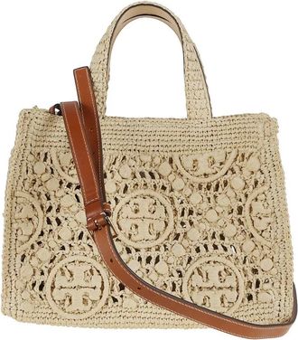 Tory Burch Tory Burch Shopper & Totes - Woven Shopper Bag With Textured Design And Detacha - Gr. unisize - in Beige - für Damen